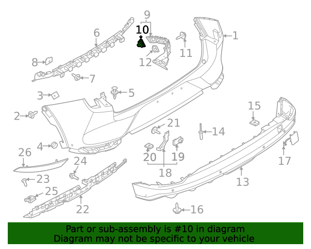 2021-2024 Ford Side Bracket Clip W719252-S300 | OEM Parts Online