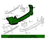Genuine OEM Ford Part - Bumper Cover LJ8Z-17D957-ABPTM | Genuine OEM ...