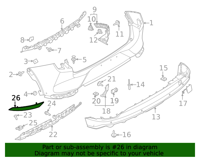 Genuine OEM Ford Part - Reflector LJ8Z-13A565-A | Genuine OEM Ford ...