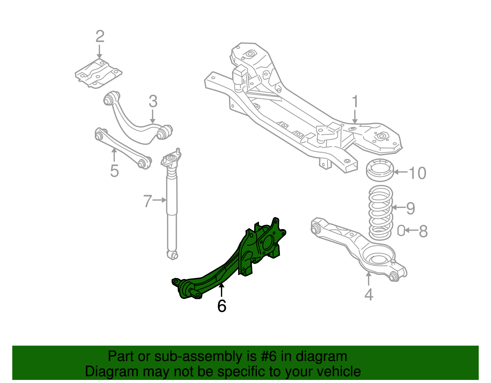 C513-28-200 - 2006-2015 Mazda - Trailing Arm | Mazda Part Direct