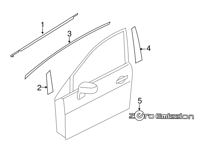2018-2022 Nissan LEAF Applique 802D3-5SK1A | Nissan Cheap Parts