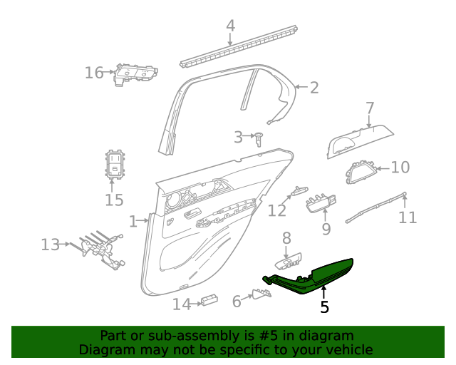 167-720-47-00-3D66 - Armrest 2021-2024 Mercedes-Benz | Mercedes-Benz ...