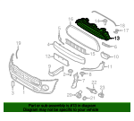 2014-2021 Mini Cooper Upper Grille 51-13-7-335-528 | Shop OEM MINI Parts