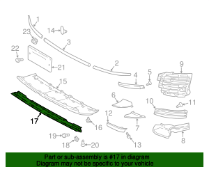 2018-2020 Land Rover Range Rover Lower Deflector LR117862 | JaguarParts.com
