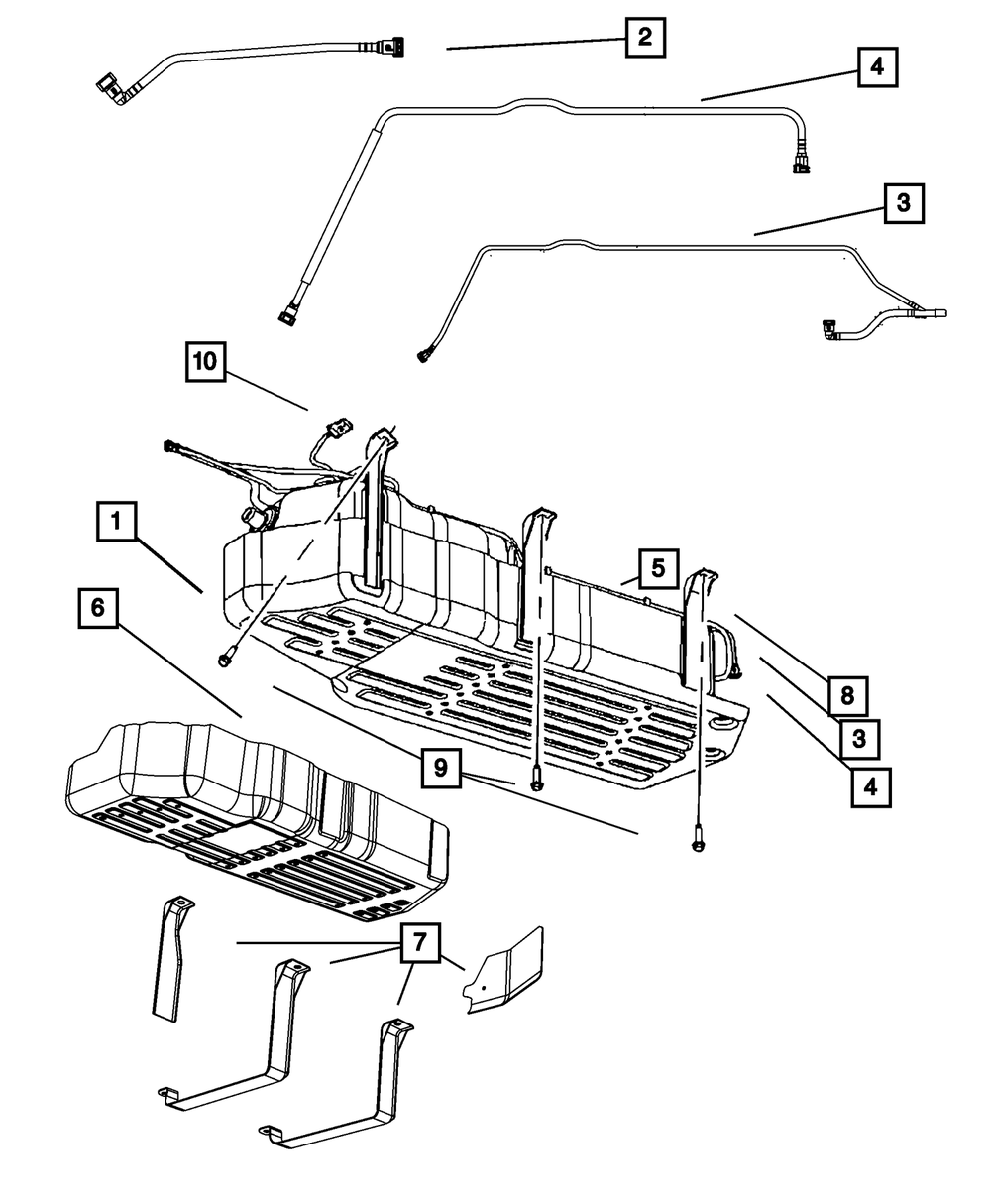 2005-2010 Jeep Fuel Vapor Re-Circulation Tube 5143791AA | Mopar eStore