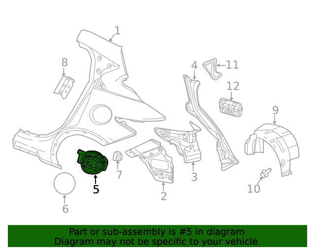 78120-5DA0A - Fuel Filler Housing 2017-2019 Infiniti QX30 ...