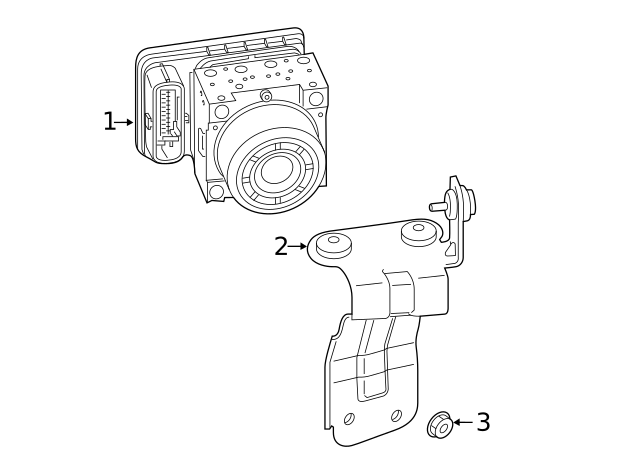 58910-M7AB0 - ABS Control Unit 2022-2024 Kia Forte | Kia.Parts Store