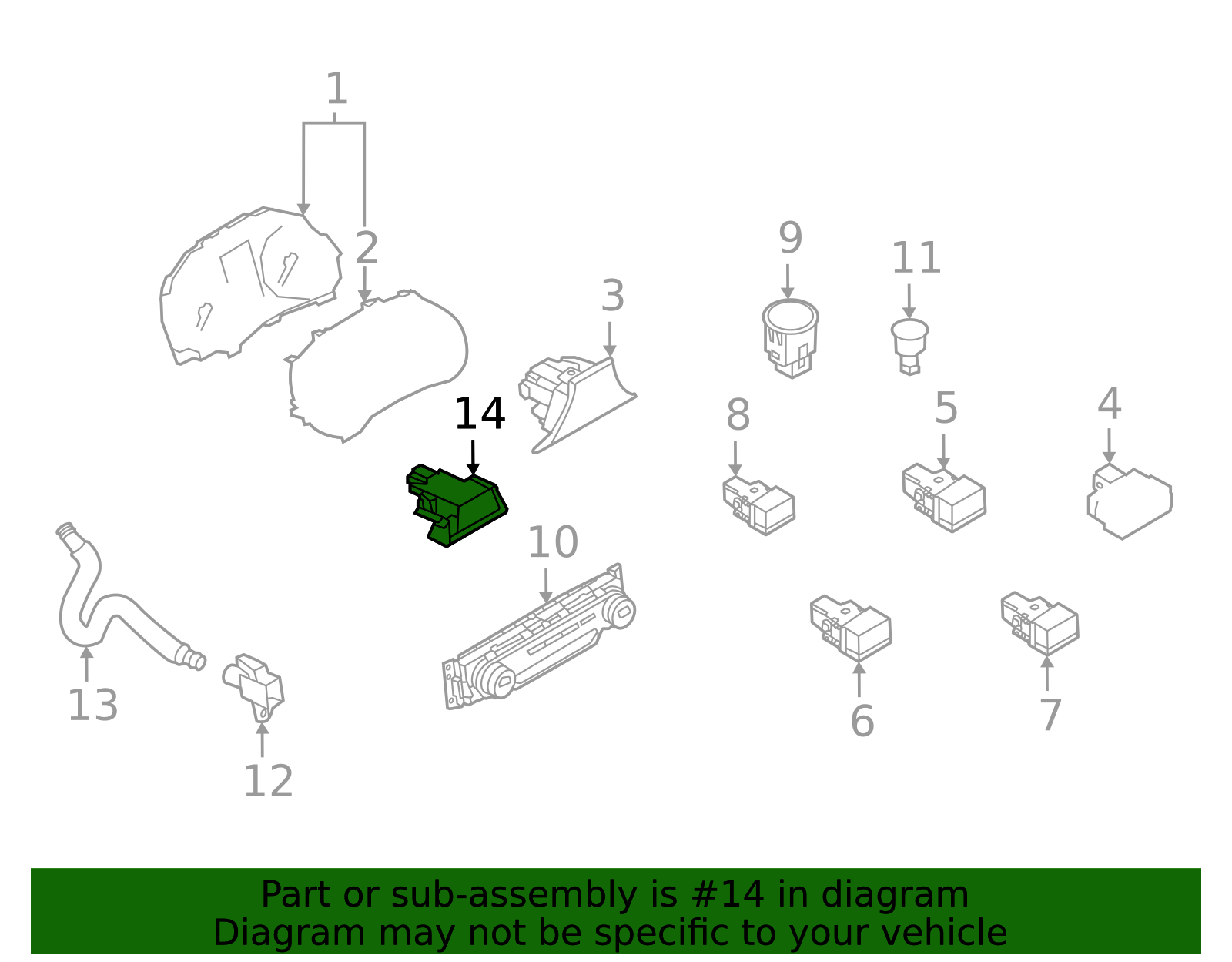 2020-2024 Nissan Sentra Hazard Switch 25290-6LA0A | Sullivan Brothers ...