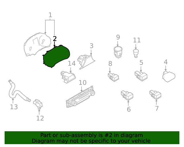 24813-6LA0B - Cluster Lens 2020-2024 Nissan Sentra | Nissan Parts ...