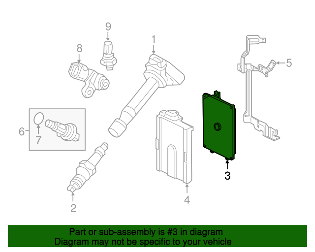 37820-RLV-315 - Control Module, Powertrain 2016 Honda Pilot | Group 1 ...