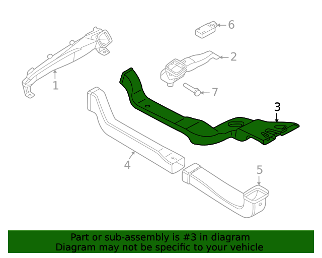 2021-2022 Volkswagen ID.4 Floor Duct 1EA-819-801 | OEM Parts Online