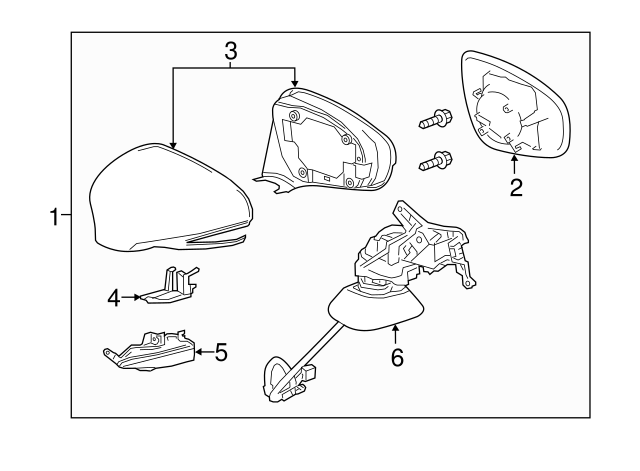 8791A-76070-B1 - Door Mirror Cover 2013-2020 Lexus | AutoNationParts.com