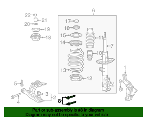 90188-SCC-000 - Strut Mount Bolt 2007-2020 Honda | Honda Parts Online