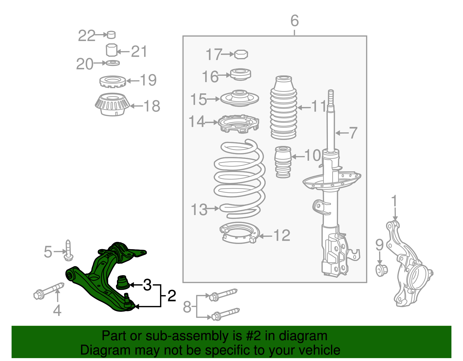 51350-TM8-A01 - Lower Control Arm 2012-2014 Honda Insight | Honda Parts ...