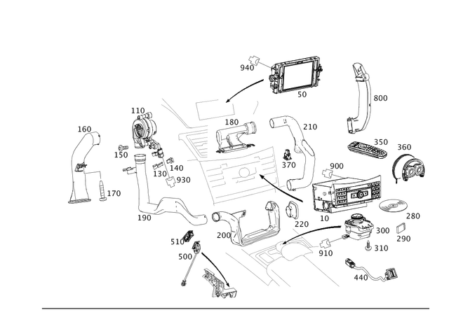 207-832-01-00 - Air Duct 2012-2017 Mercedes-Benz | Mercedes-Benz USA Parts