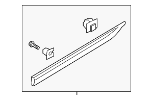 2017-2020 Kia Cadenza Body Side Molding 87721-F6000 Kia Parts Store Kia ...