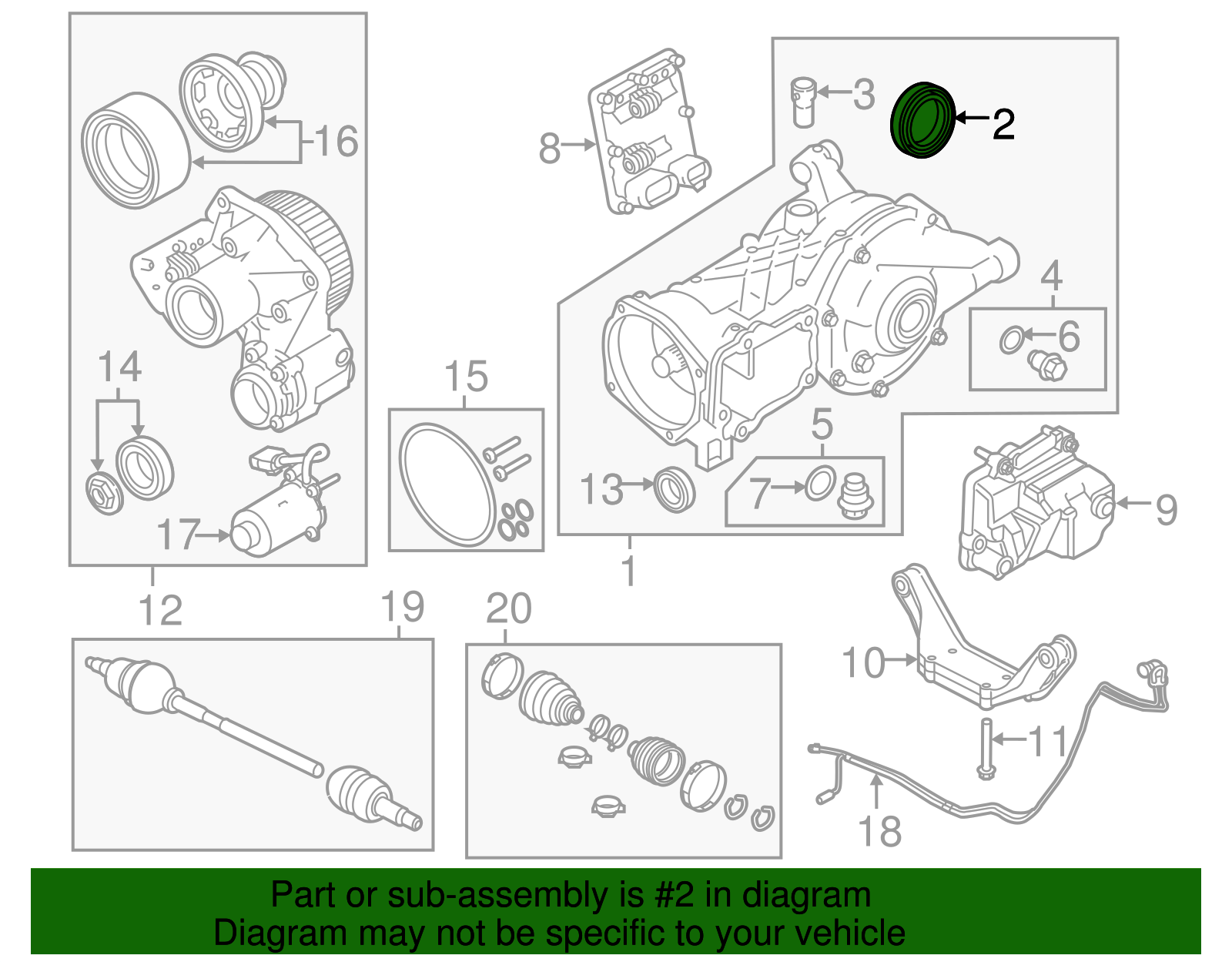 Genuine OEM Axle Seal Part# LR023440 Fits 2008-2019 Land Rover: Up To ...