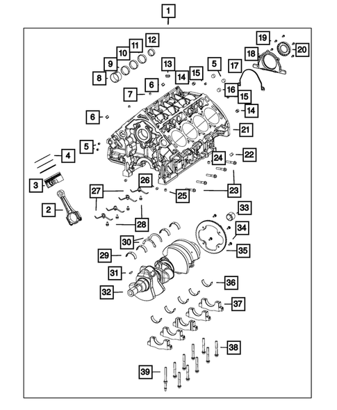 Cylinder Block for 2023 Dodge Charger | Mopar eStore