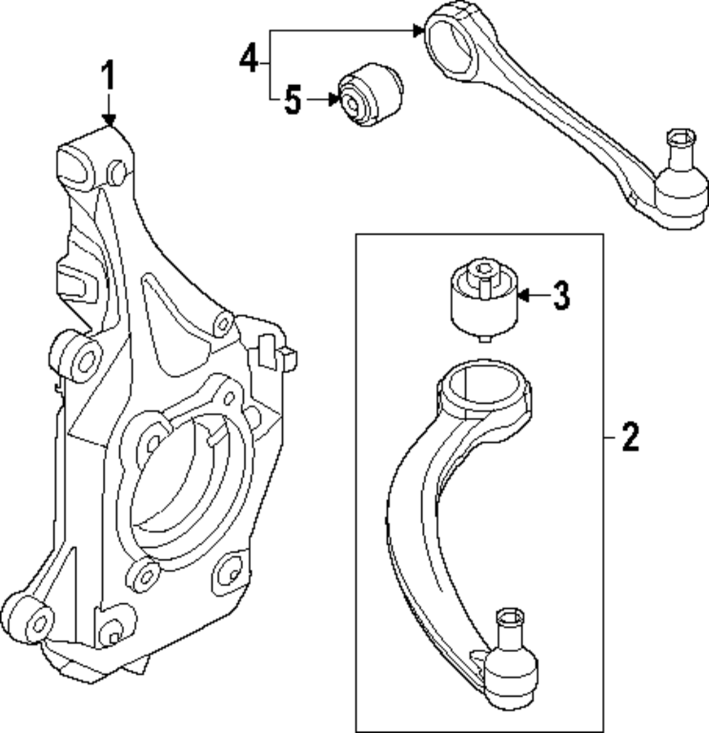 54505-CU000 - Lower Control Arm 2023-2024 Kia EV6 | Kia.Parts