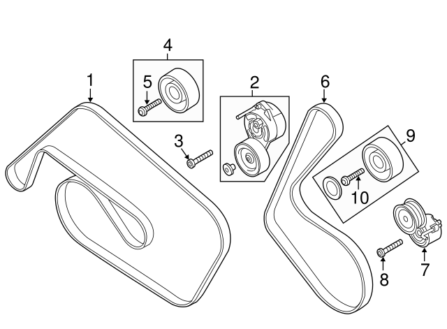 2012-2019 Audi Belt Tensioner 06E-903-133-AE | Audi USA Parts