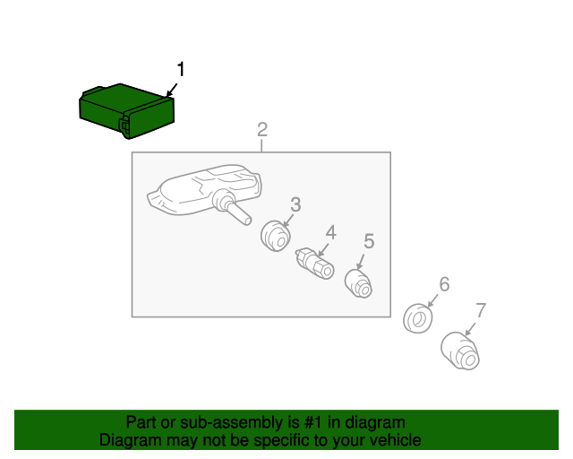 39350-TK6-A02 - Tire Pressure Monitoring System (TPMS) Control Module ...