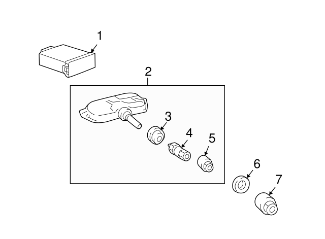 39350-TK6-A02 - Tire Pressure Monitoring System (TPMS) Control Module ...