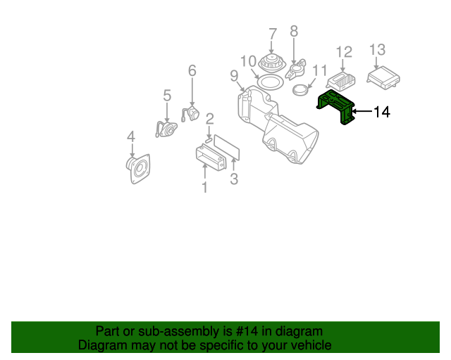 Genuine BMW 65-12-8-399-249 | Amplifier Bracket | FREE Shipping on Most ...