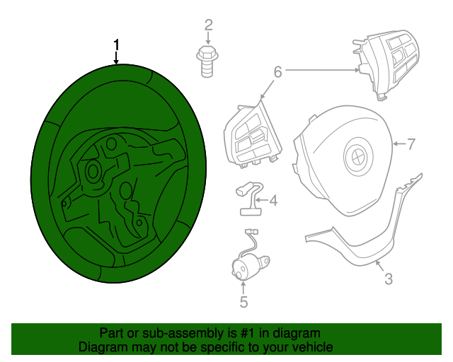 32306878249 - 2012-2019 BMW Steering Wheel (32-30-6-878-249) | BMW of ...