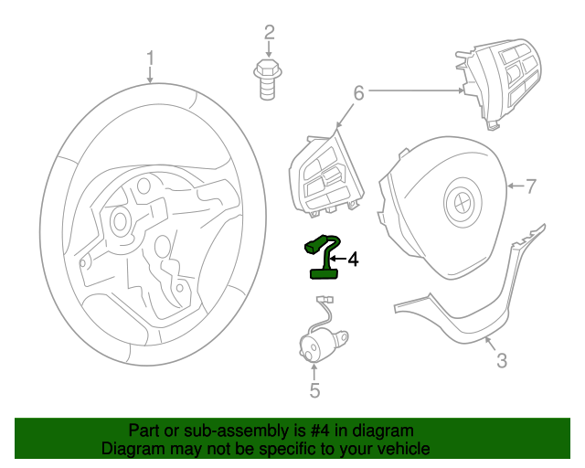 32309483020 - 2012-2020 BMW Steering Wheel Wiring Harness (32-30-9-483 ...