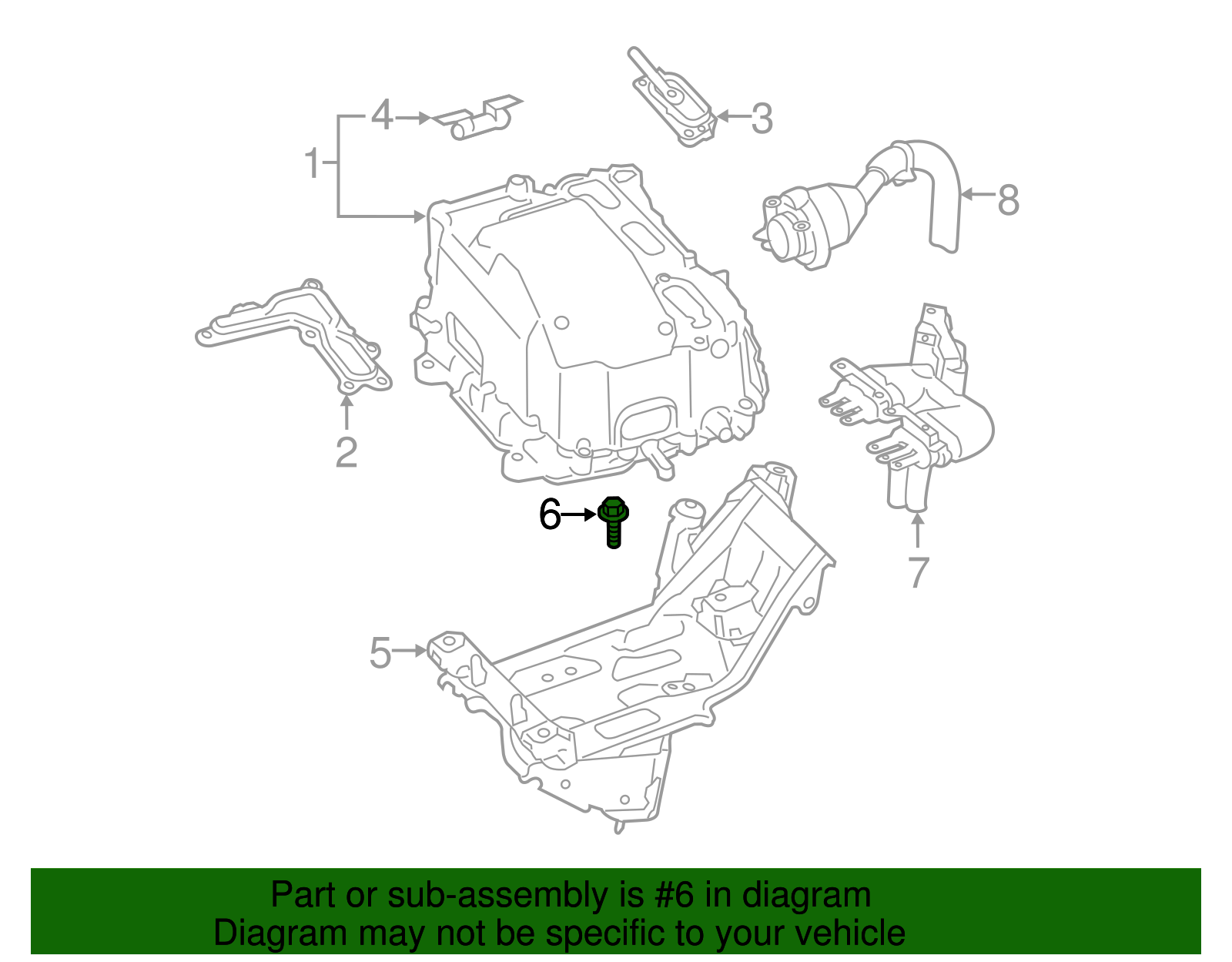 2010-2025 Toyota Mount Bracket Bolt 90119-A0383 | Toyota Parts Center