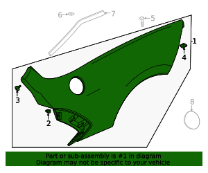 2020-2025 Chevrolet Corvette Panel 87861823 GM | GMPartsDirect.com