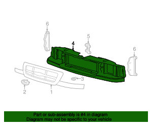 Genuine OEM Ford Part - Front Panel 1L5Z-8A284-AB | Genuine OEM Ford ...