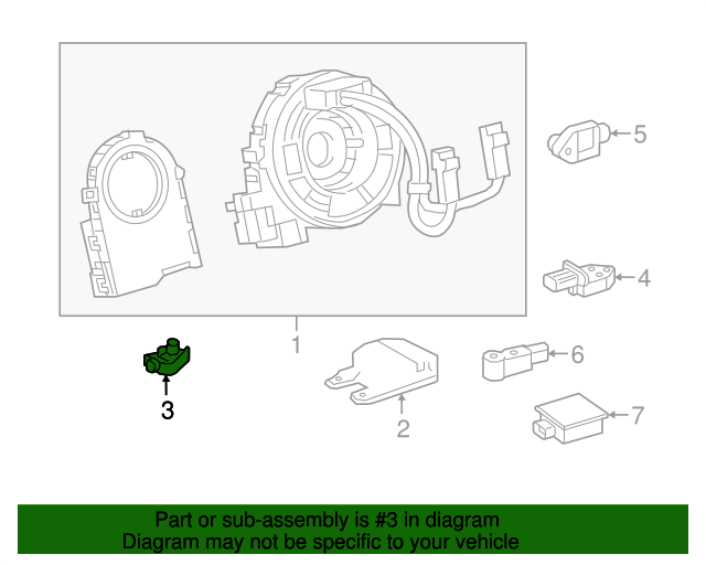 89173-09491 - Ft Impact Sensor 2016-2023 Toyota Tacoma | Longo Toyota Parts