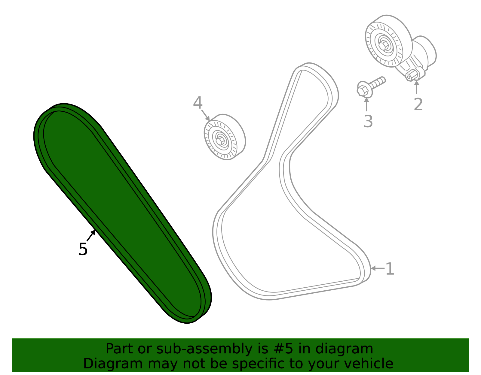 K2GZ-8620-CA - AC Belt 2019-2024 Ford | Big 3 Auto Parts