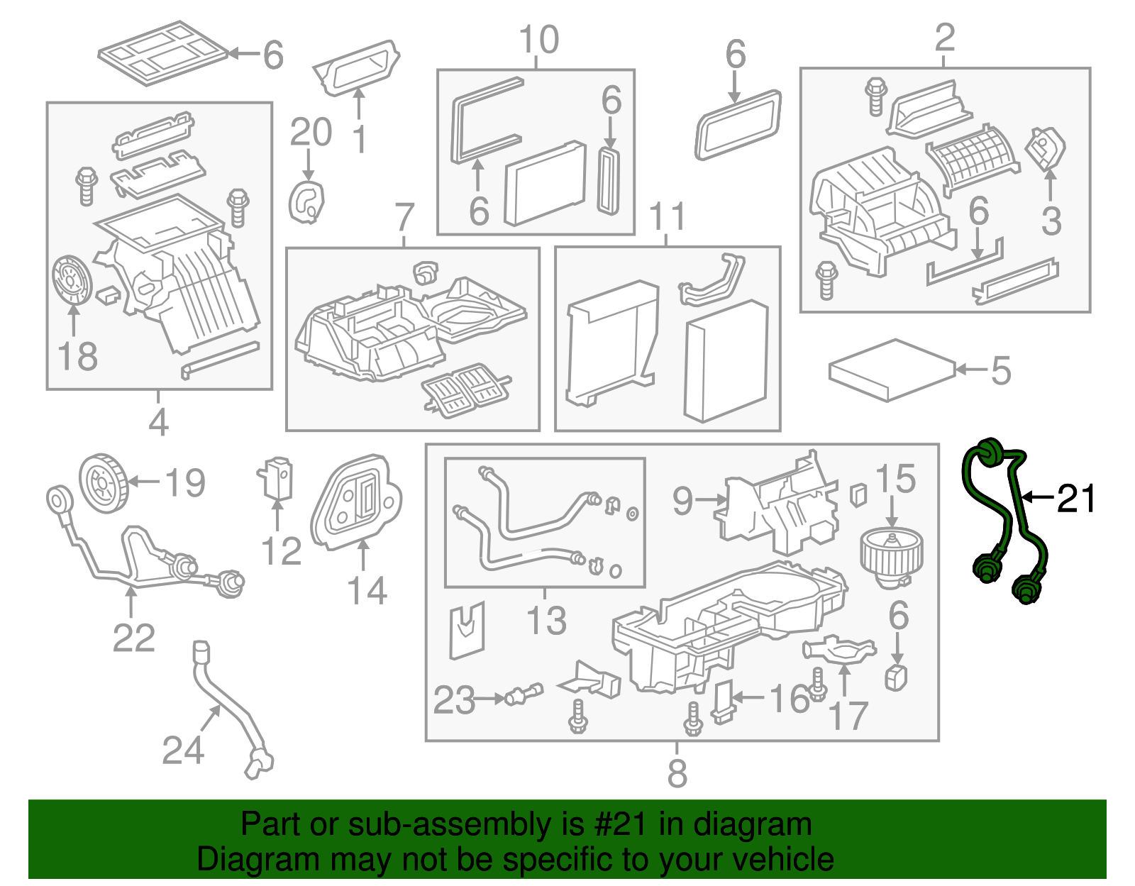 2012-2022 Chevrolet Temperature Control Cable 95476706 GM ...
