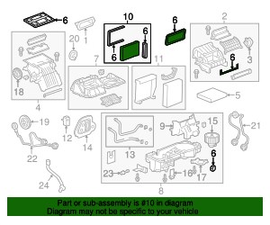 2012-2022 GM Heater Core Kit with Seals and Clamps 42615975 GM ...