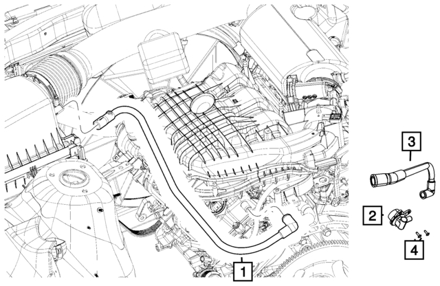 PCV Valve - Mopar (68083202AC) | Mopar Parts Canada