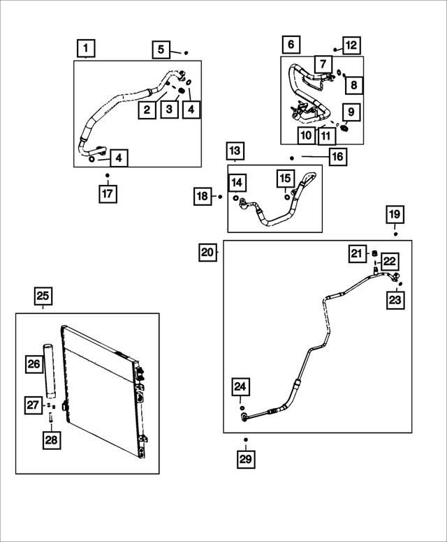 MOPAR GENUINE A C DISCHARGE LINE - 68223576AC - 68223576AC | Mopar ...