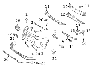 52411-42909 - Bumper Guard - 2021-2023 Toyota RAV4 Prime | OEM Parts To You