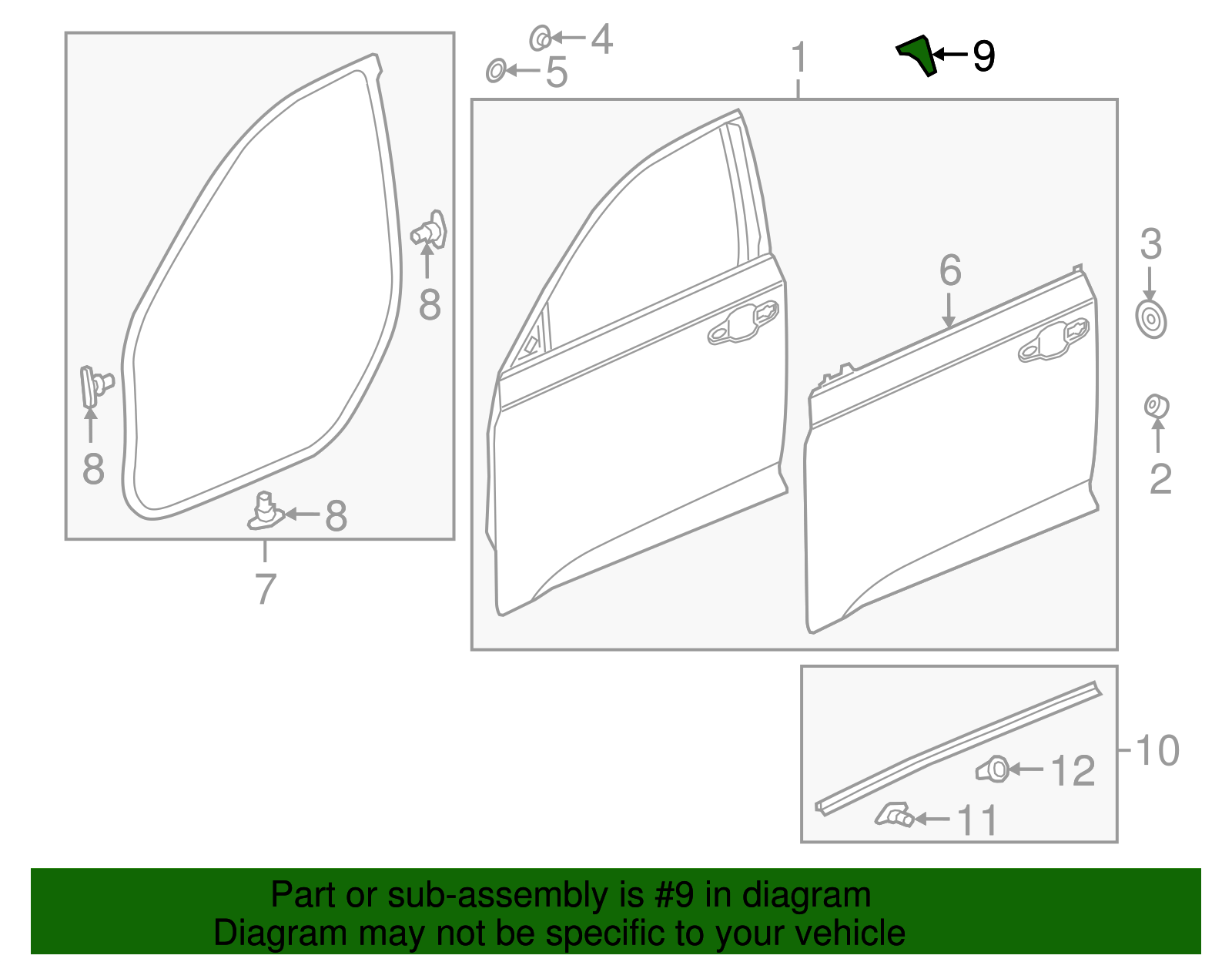 72496-TVA-A01 - Corner Trim 2018-2025 Honda Accord | Honda Parts Online