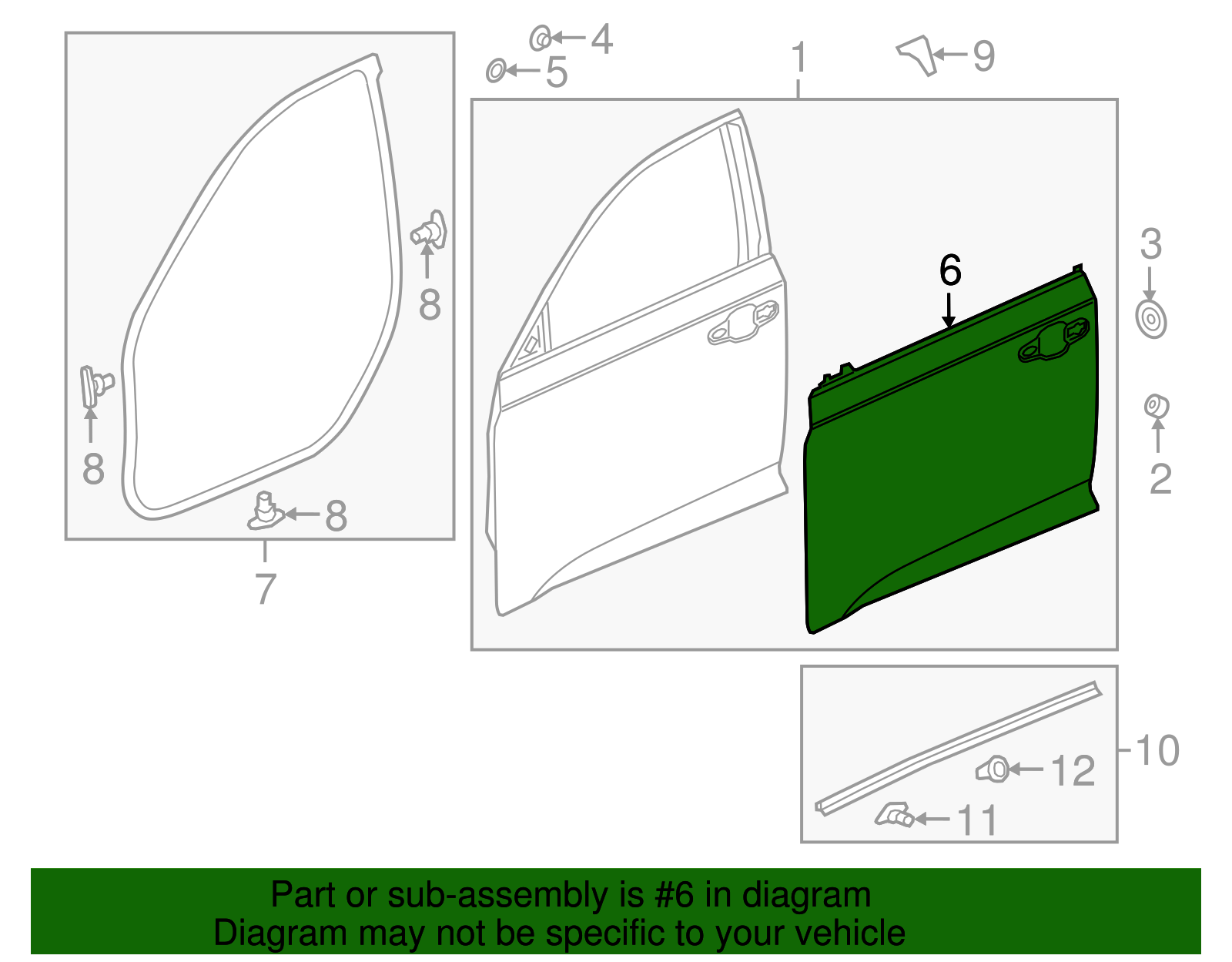 67111-TVA-315ZZ - Outer Panel 2018-2022 Honda Accord | Honda Parts Online