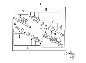 2009-2017 Nissan Support Bracket - Passenger Side (RH) 39780-JP00A ...