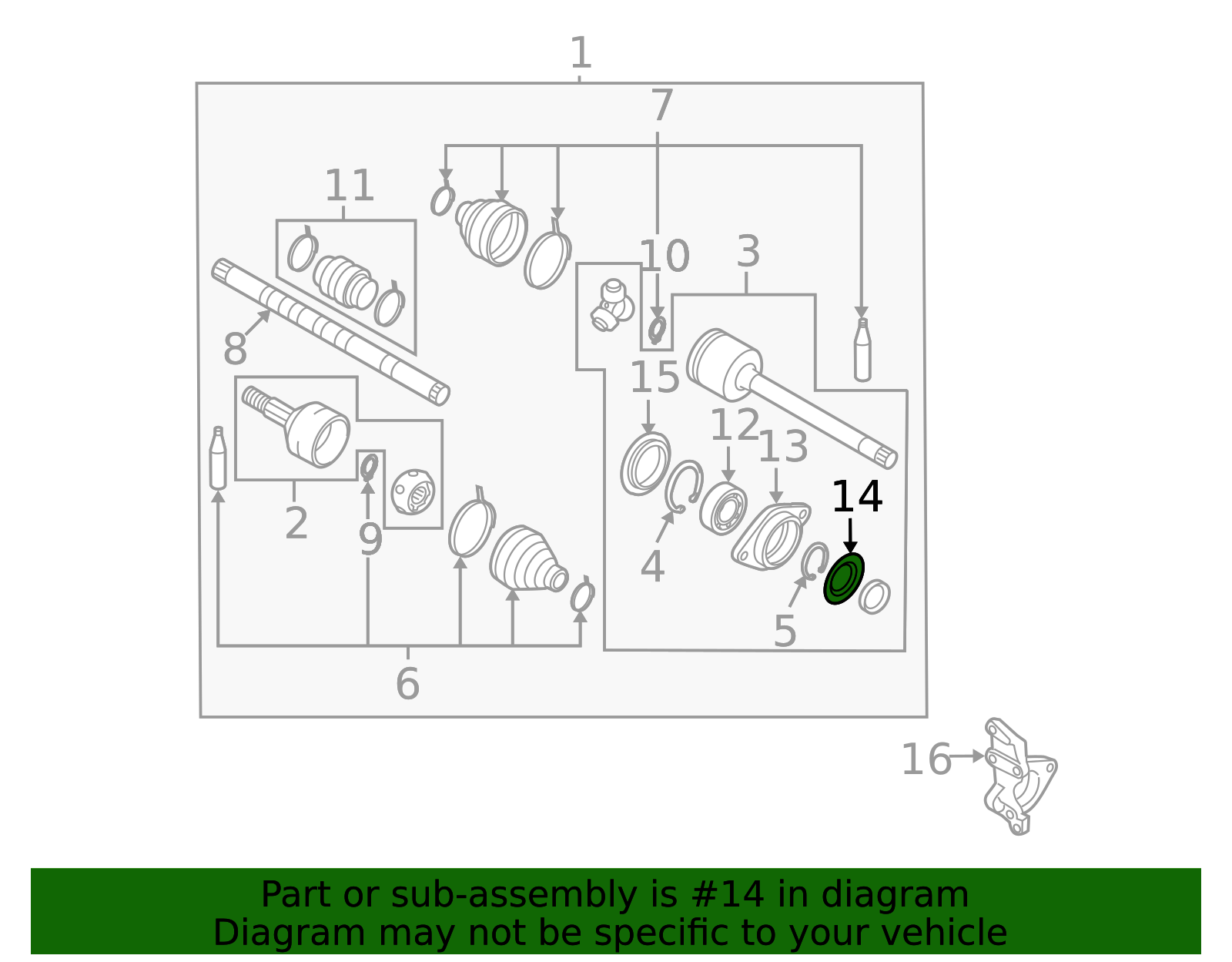 2010-2014 Nissan Murano Dust Seal 39775-10E0A | Bill Kay Nissan Parts