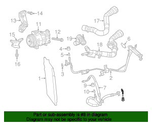2013-2021 Mopar A/C Refrigerant Line O-Ring 68142218AA | TascaParts.com