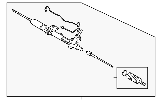 4410A192 - Steering Gear 2008-2015 Mitsubishi Lancer | Mitsubishi ...