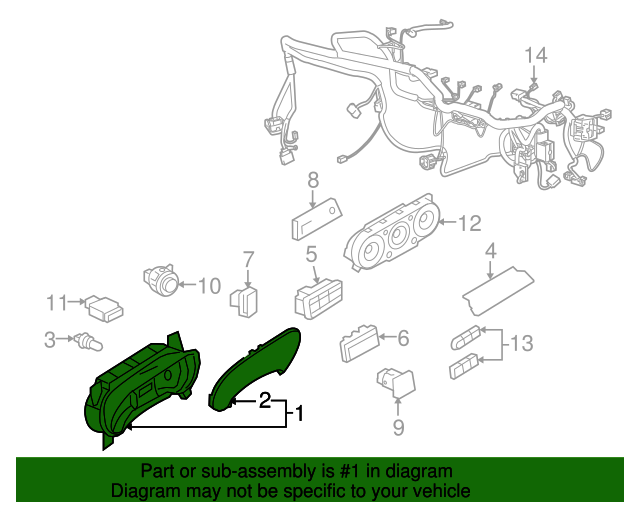 2007 Ford Explorer Sport Trac Instrument Cluster 7A2Z-10849-BA | OEM ...