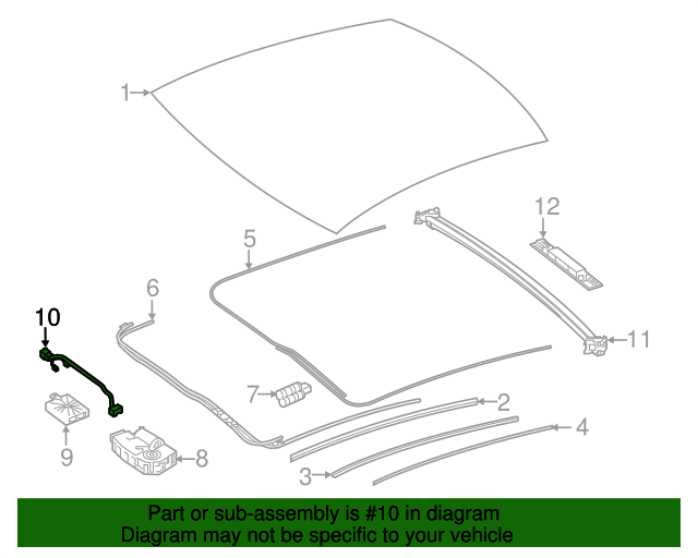 2015-2021 Mercedes-Benz Sunroof Wiring Harness 217-820-00-00 ...