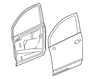 2018-2020 GMC Terrain Door Shell - Passenger Side (RH) 84726035 ...