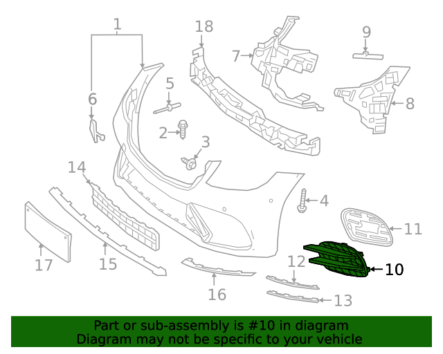 2018-2020 Mercedes-Benz Outer Grille 222-885-73-00 | Mercedes-Benz of ...