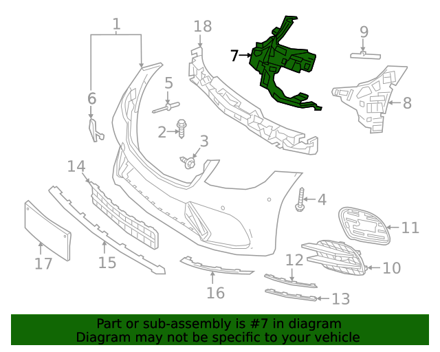 Genuine OEM Inner Support | 222-885-67-00 | Fits Select 2018-2020 ...